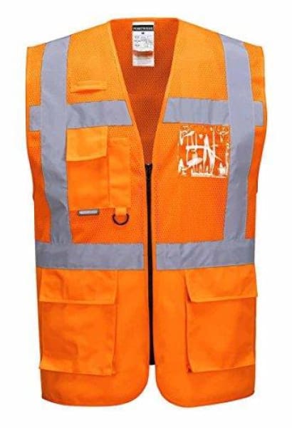 Portwest Madrid Hi Visibility Executive Mesh Vest Ris 3279- C496– Active-Workwear